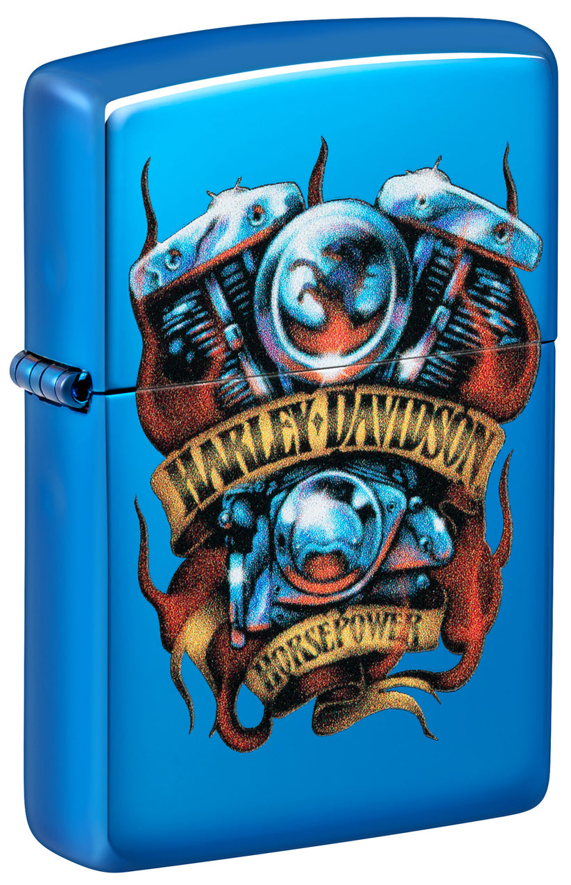 Harley-Davidson® Design | High Polish Blue | Zippo Australia