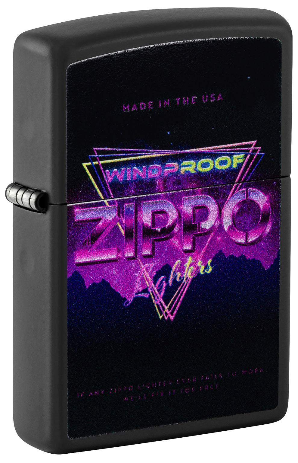 Zippo Sign Design Black Matte Windproof Lighter – Zippo Australia