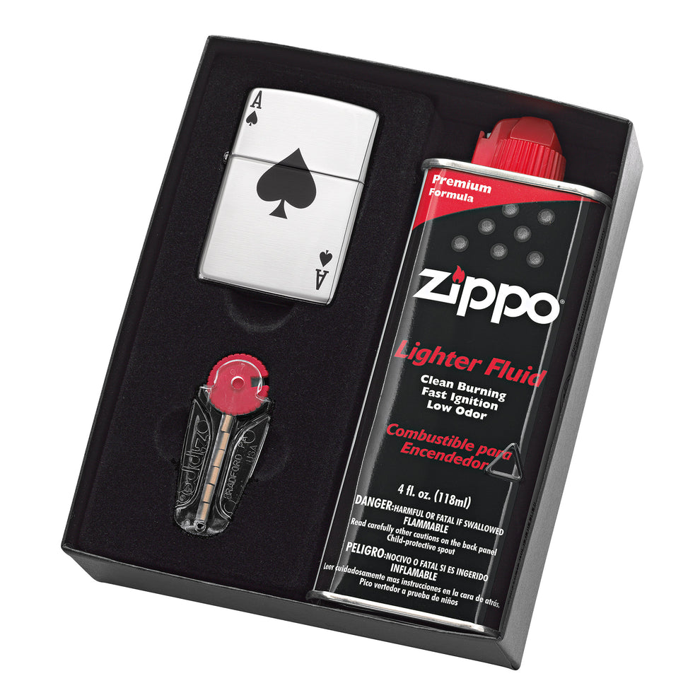 Lucky Ace Gift Set | Lighter with Fuel | Zippo Australia