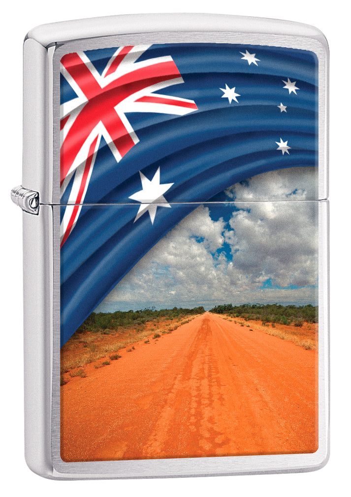 Flag & Landscape Long Road | Zippo Lighter Australia – Zippo Australia