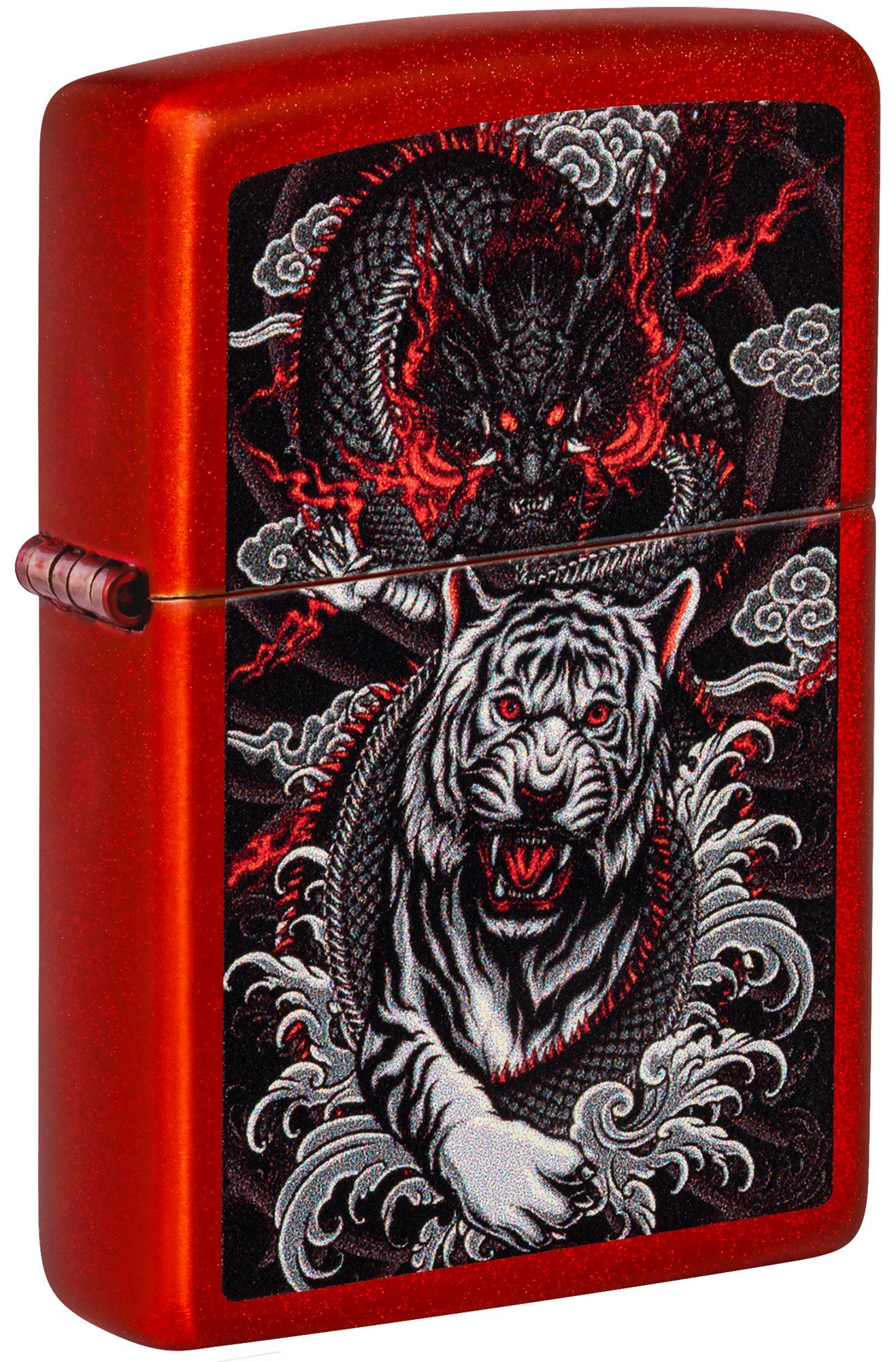 Dragon & Tiger | Metallic Red | Zippo Lighter Australia – Zippo Australia