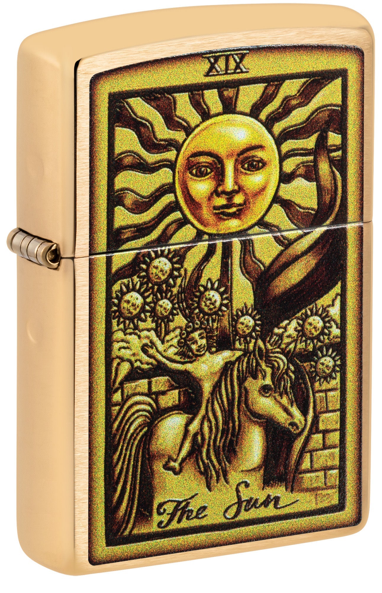 Tarot Card Design | Brushed Brass | Zippo Lighter Australia – Zippo ...