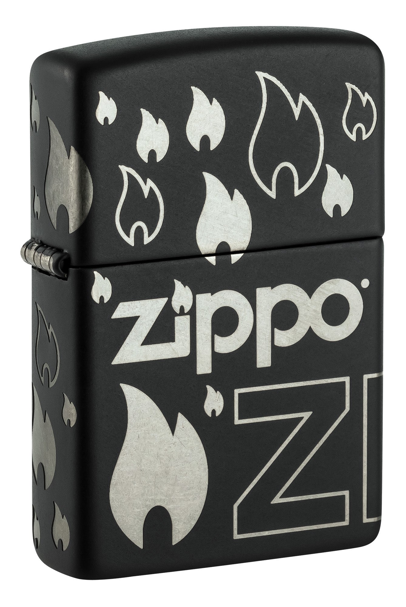 Zippo Flames Design | Black Matte Lighter – Zippo Australia
